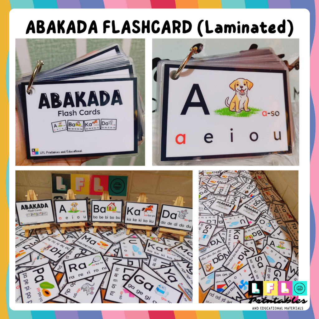 ABAKADA FLASHCARDS - TAGALOG (LAMINATED) flash cards | Shopee Philippines