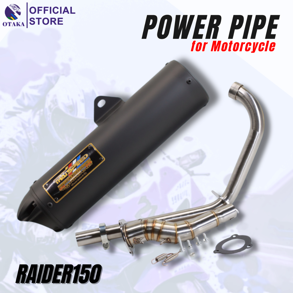 THAI SPEED POWER PIPE/MUFFLER PIPE WITH ELBOW for RAIDER150 Heavy Duty ...