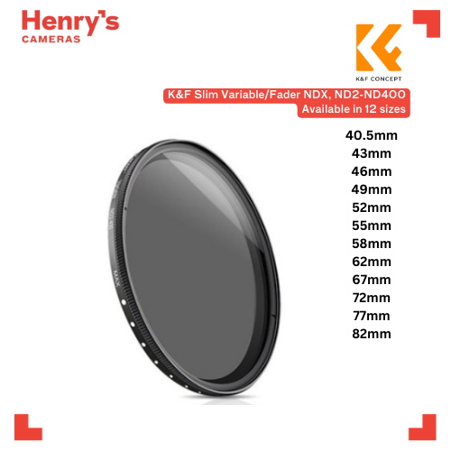 K&F Slim Variable/Fader Ndx, Nd2-Nd400 Available in 12 sizes - Henry's ...