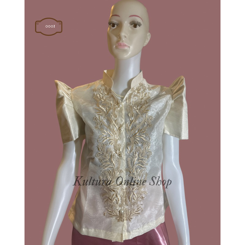 Ladies Barong, Maria Clara Blouse, Modern Filipiniana | Shopee Philippines