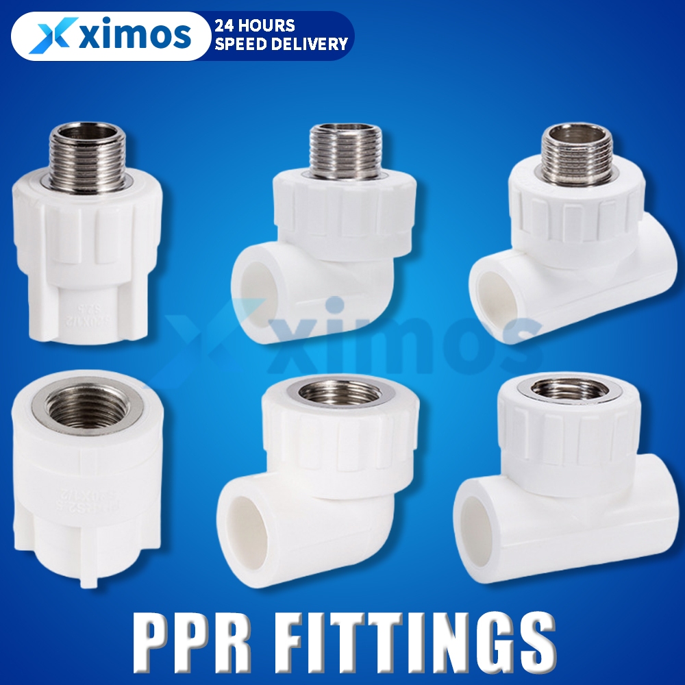 1/2", 3/4", 1"Ppr Fittings Male Female Elbow , Male Female Coupling ...