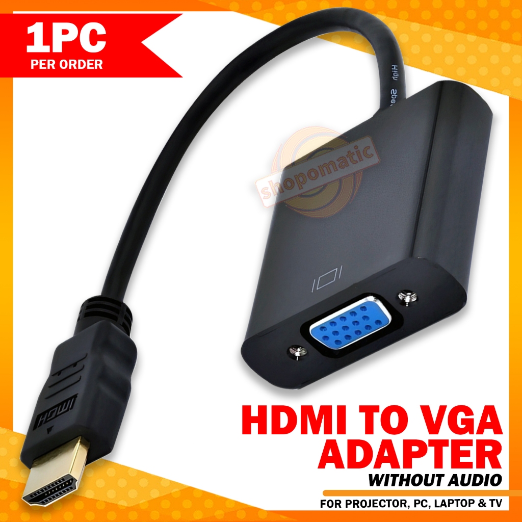 HDMI to VGA Cable Adapter HDTV/Computer/Projector Converter Cable ...