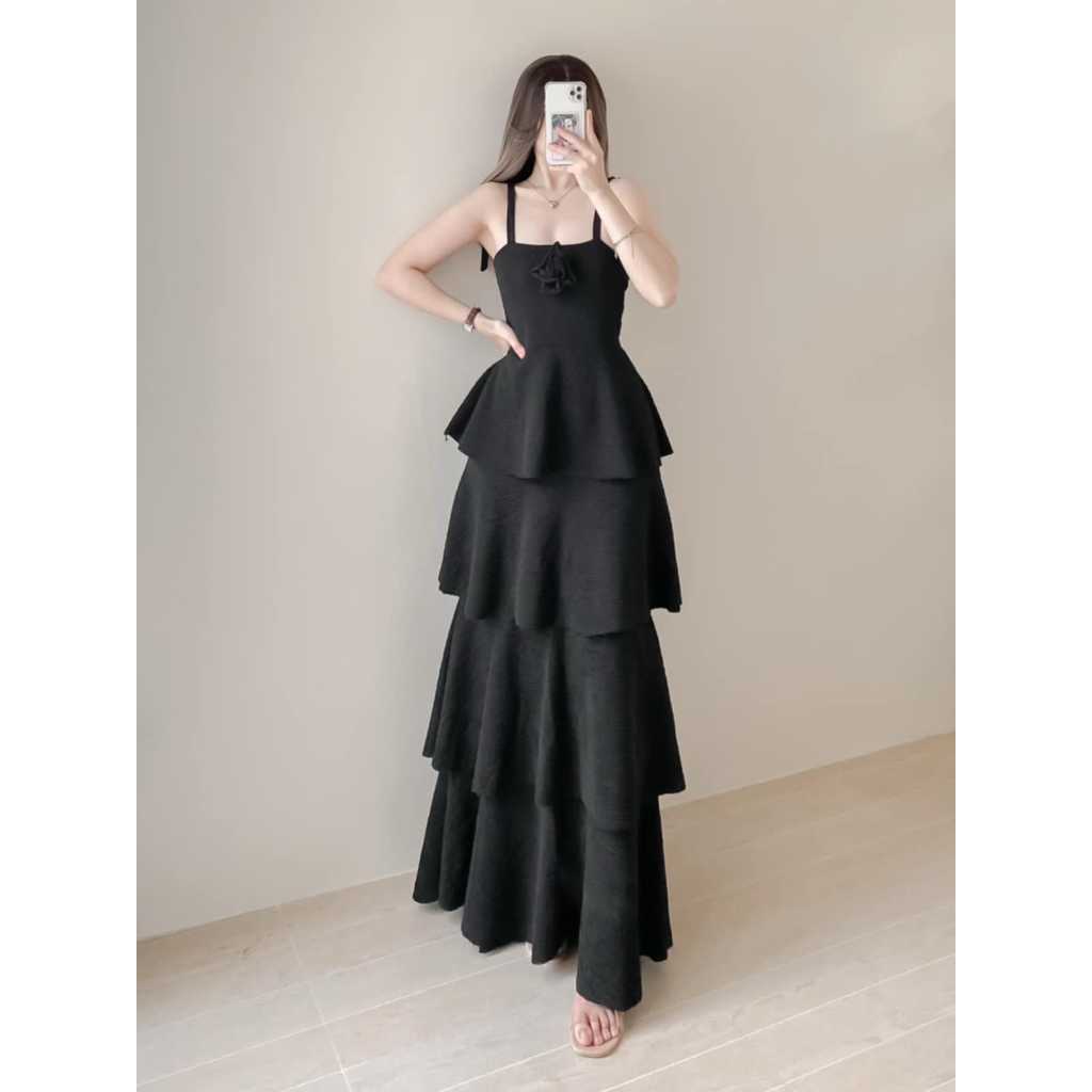 LAYERED LONG DRESS/SMALL TO LARGE | Shopee Philippines