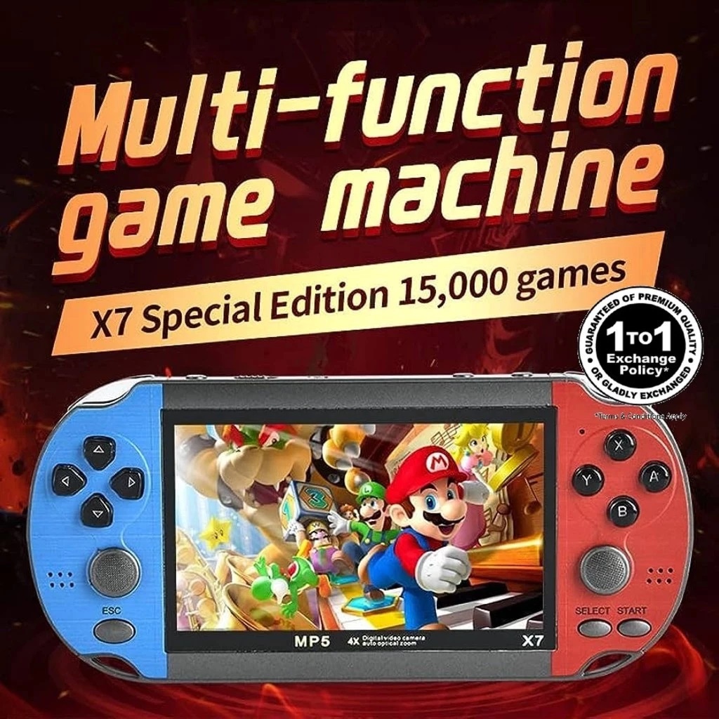 PSP X7 Handheld Gaming Console with NES Retro Game Support Dual Stick ...