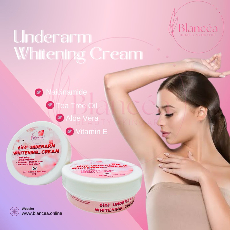 Korea 6 in 1 Under Arm Whitening Cream (50g) | Shopee Philippines