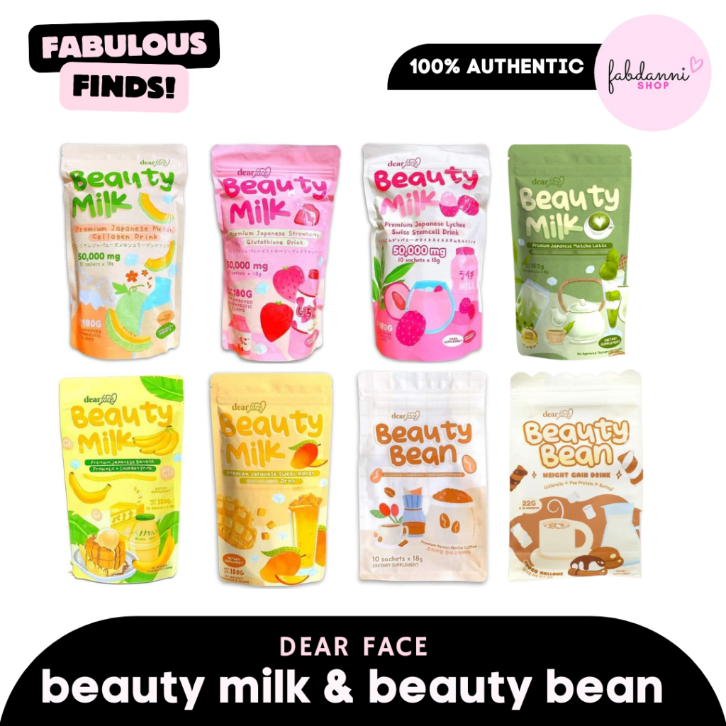 Dear Face Beauty Milk Melon | Strawberry | Lychee | Banana | Mango ...