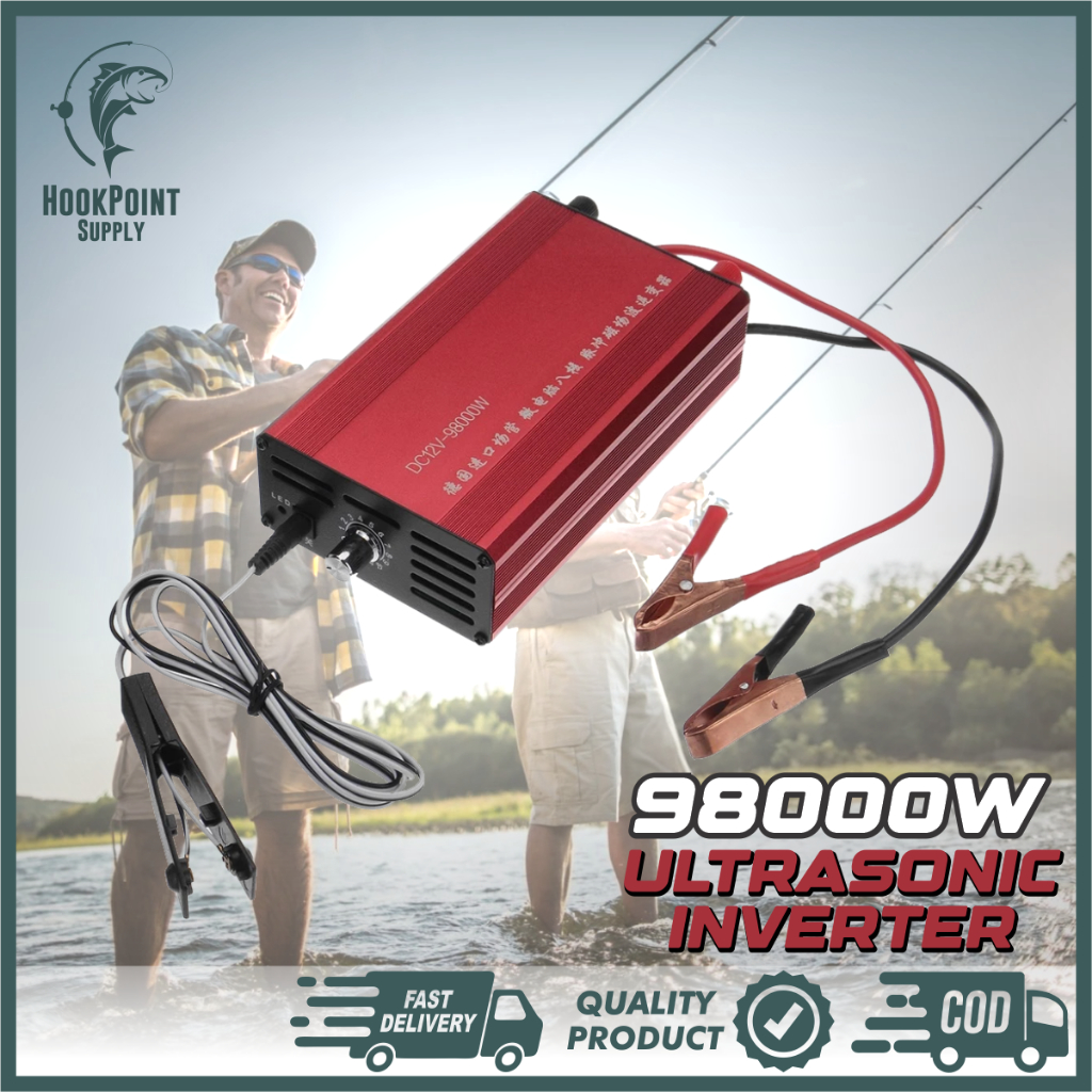 DC12V 98000W Ultrasonic Inverter Electric Fisher High Power Fishing ...