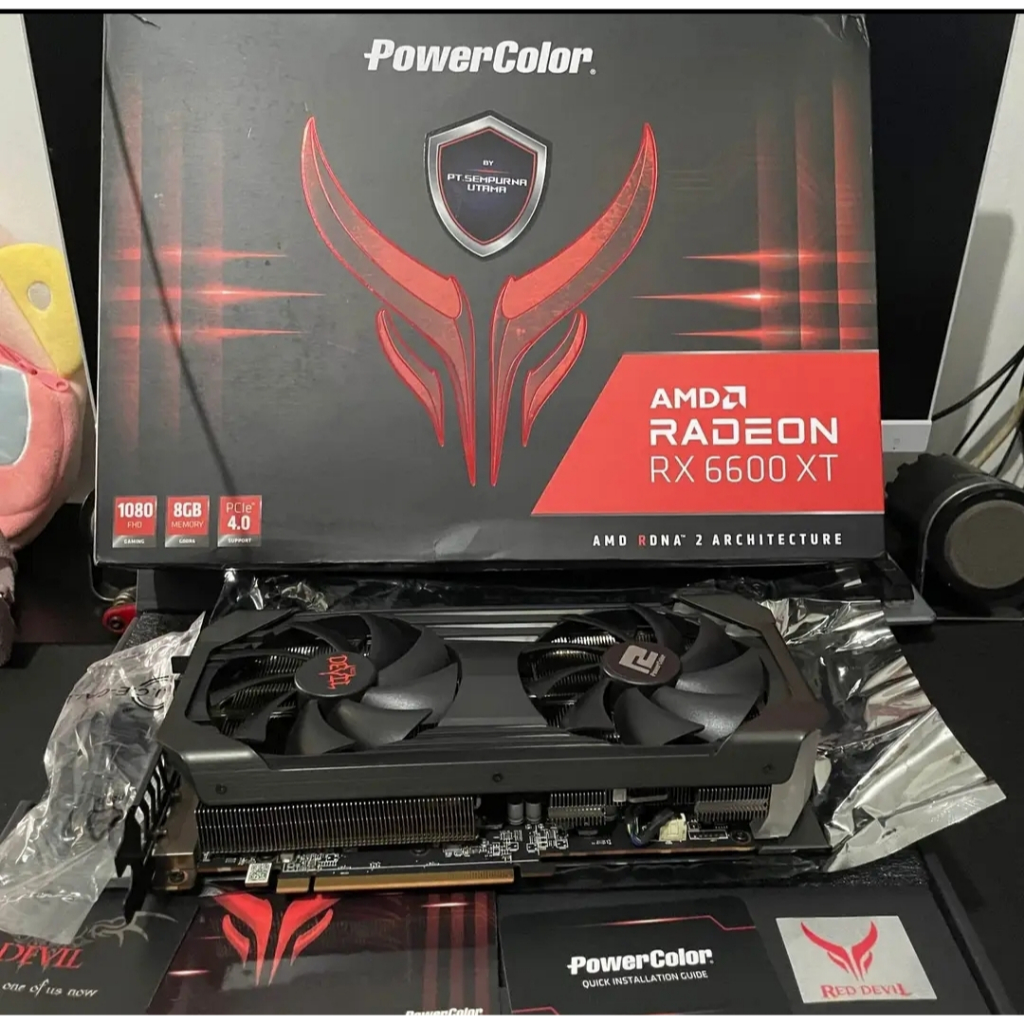 BRAND NEW PowerColor Red Devil AMD Radeon RX 6600 XT Gaming Graphics ...