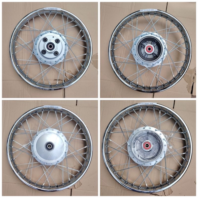 TMX 155 Front & Rear Hub Assembly with Rim, Spokes & Bearings – Heavy ...