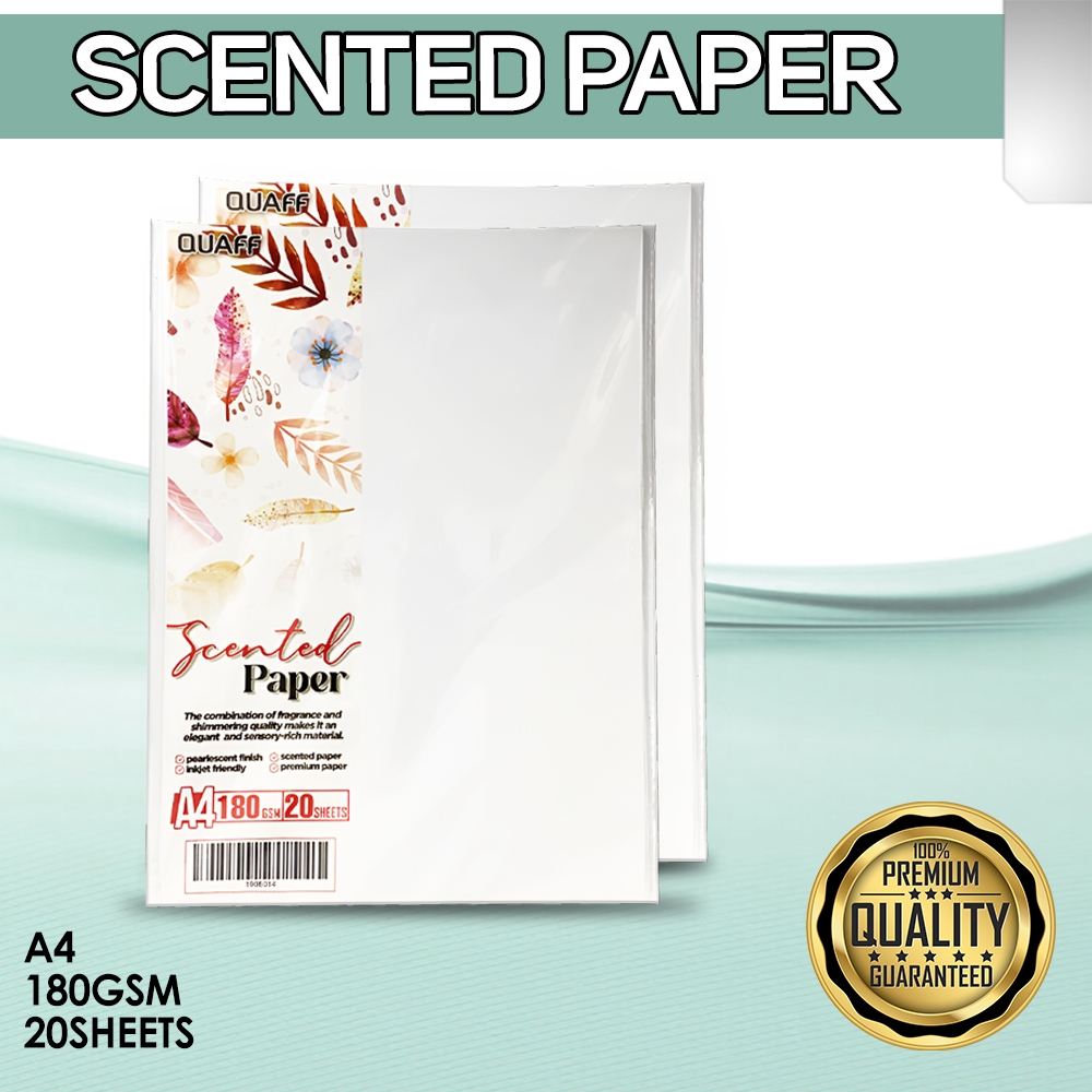 QUAFF Scented Paper 180Gsm A4 White (20sheets/pack) | Shopee Philippines