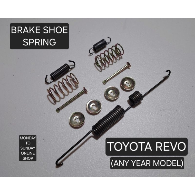3 Pieces Brake Shoe Spring for Toyota Revo (Any Year Model) | Shopee ...