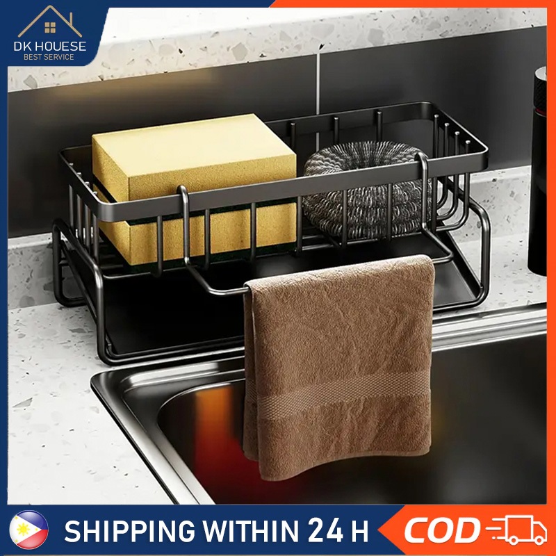 3 in 1 Kitchen Sponge Storage Rack Stainless steel kitchen sponge ...