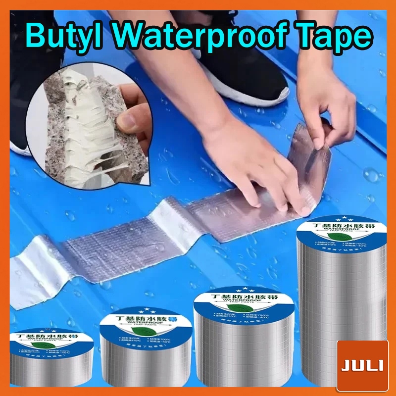 Butyl Waterproof Tape Aluminum Foil Tape Super Fix Repair Wall Crack ...