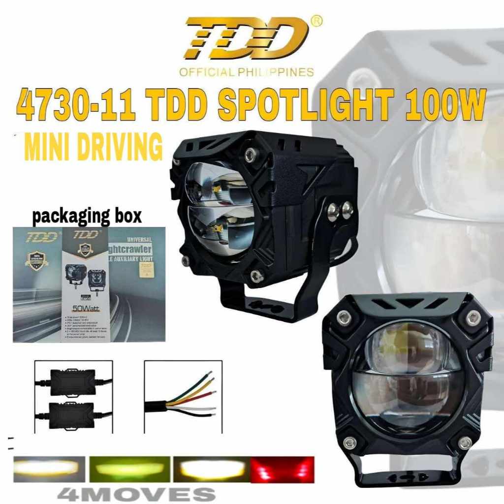 TDD 4730-11 STOPLIGHT MINI DRIVING LIGHT 100Watts Cree Dustproof ...