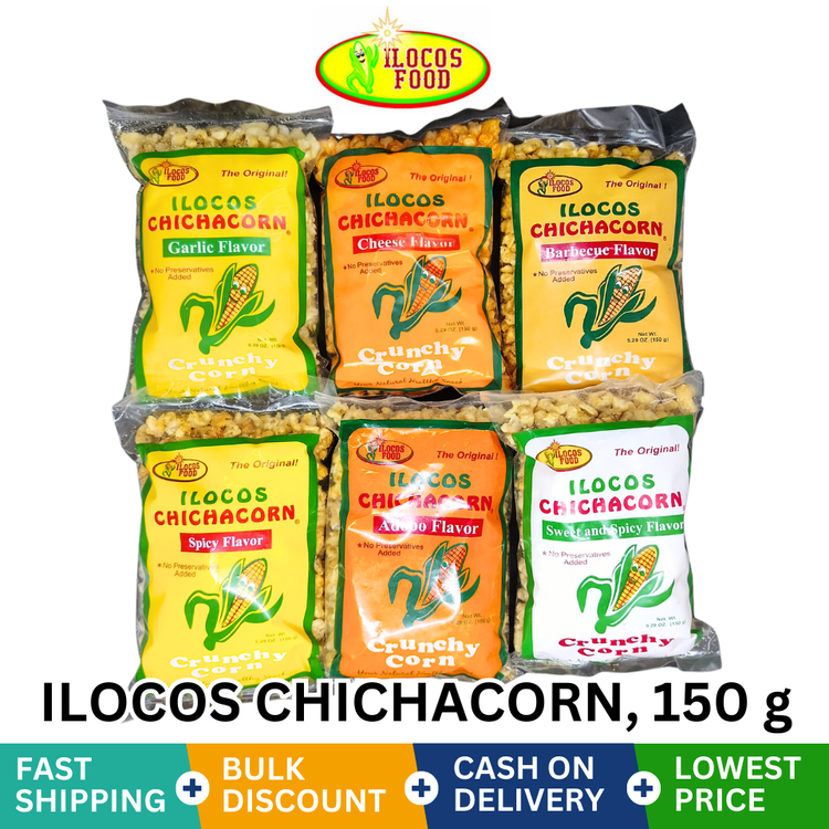 THE ORIGINAL ILOCOS CHICHACORN BY ILOCOS FOOD PRODUCTS (IFP), 150 grams ...