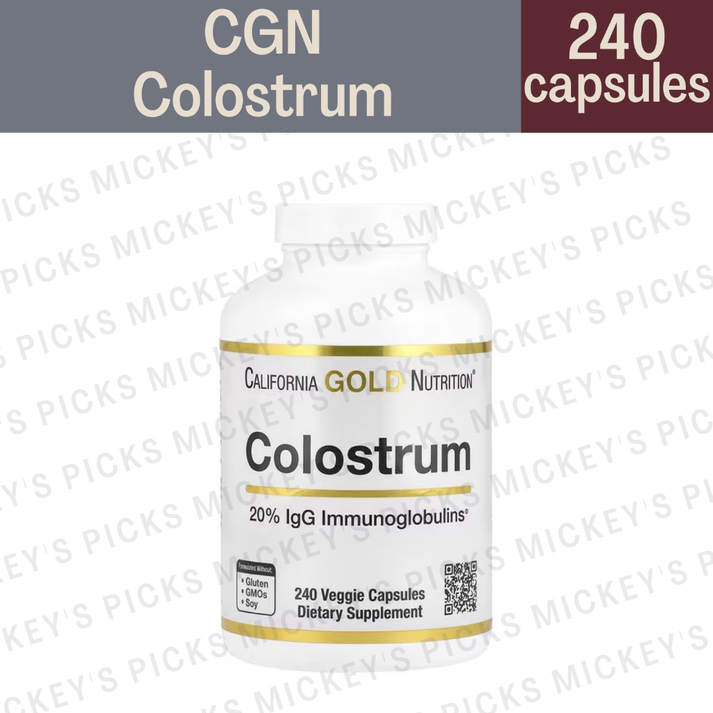 Colostrum 500mg, 240 Veggie Capsules | California Gold Nutrition Immune ...