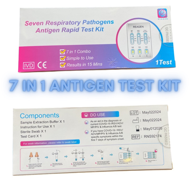 7 viruses in 1 test kit (7in1) Reagan Antigen Test Kit | Shopee Philippines