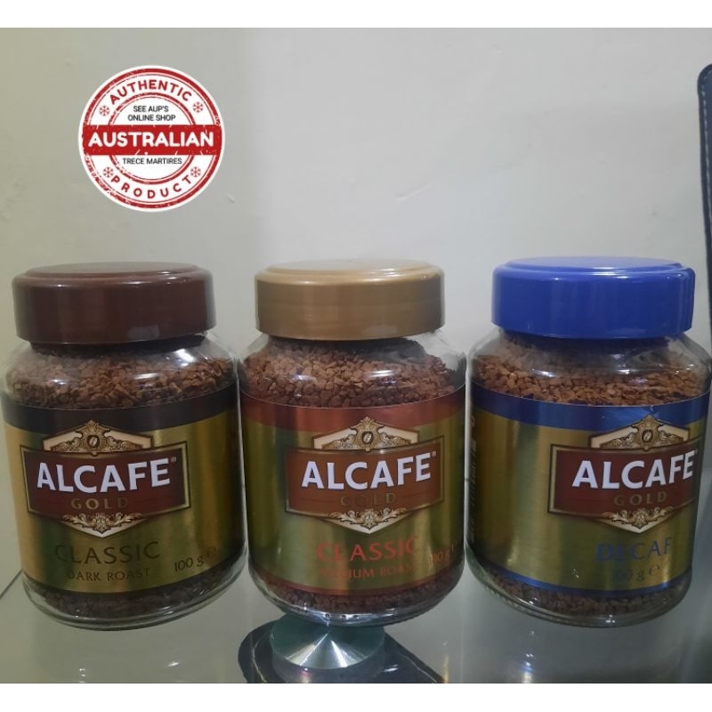 Alcafe Gold Coffe 100g (decaf,medium roast,dark roast) | Shopee Philippines