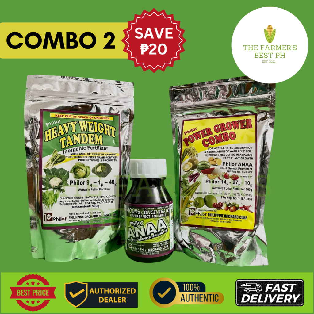 Combo 2 PHILOR (Power Grower Combo, Heavy Weight Tandem & 250mL ANAA ...