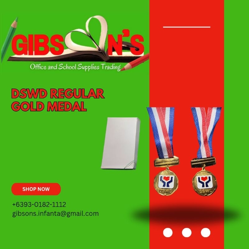 DSWD Regular Gold Medal with box | Shopee Philippines