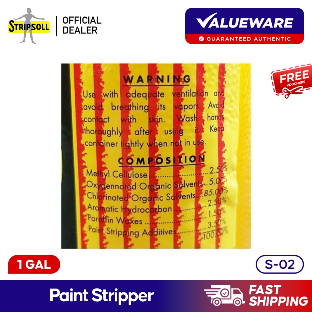 Stripsoll Paint & Varnish Stripper 1 Gallon | S-02 | Stripsol Quick ...