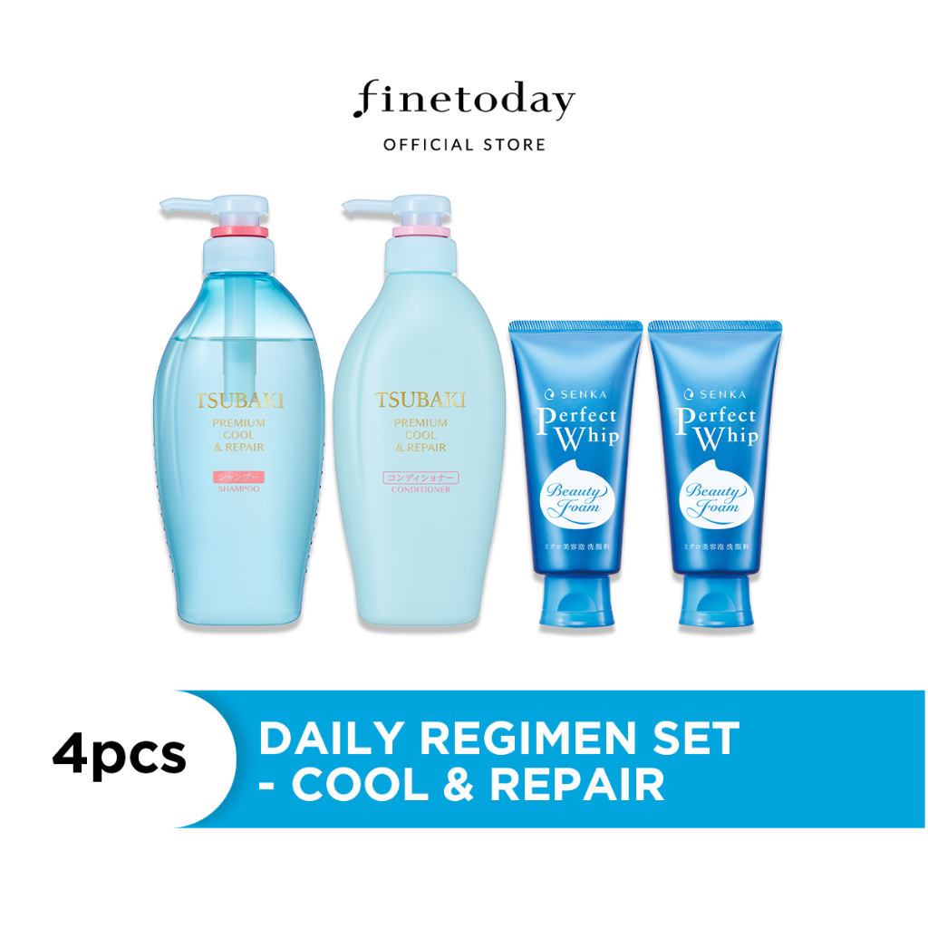Daily Regimen Set - Cool and Repair Shampoo & Conditioner 450ml + Perfect Whip Duo 120g | Shopee ...