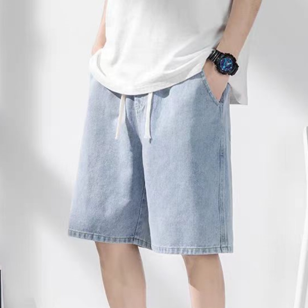 Shorts for Men Denim Korean maong shorts for men baggy short men ...