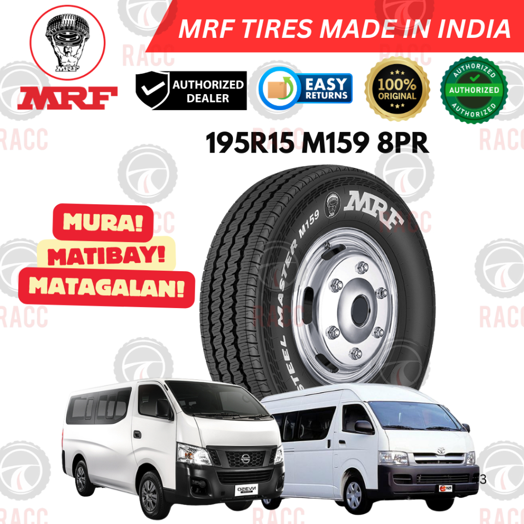 MRF TIRE 195R15 8PR TUBELESS TIRE | Shopee Philippines