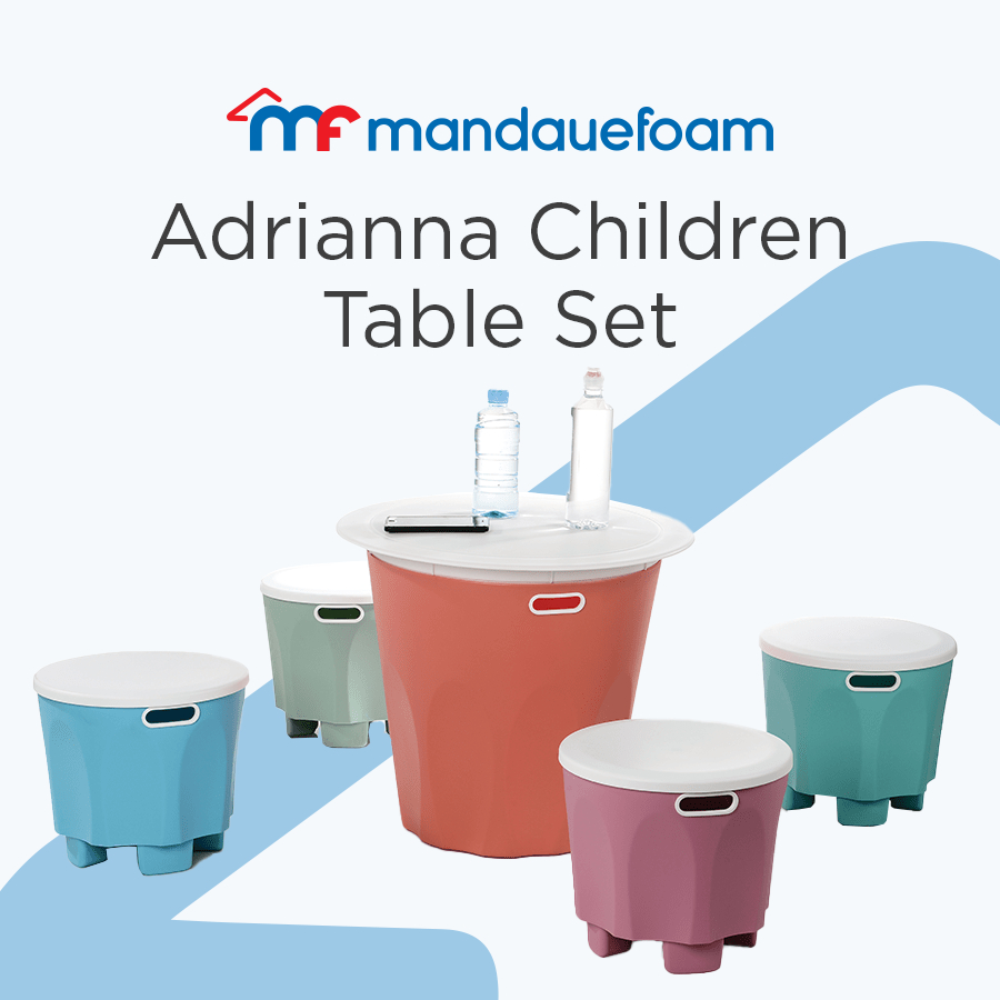 Mandaue Foam Adrianna Children Table Set | Shopee Philippines