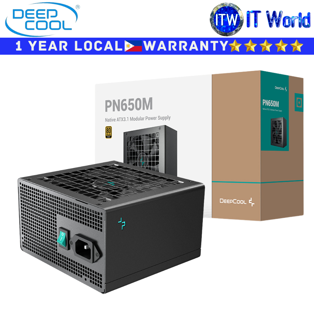Deepcool PSU 650W Power Supply Unit PN650M 80+ Gold Modular FDB ACtive ...