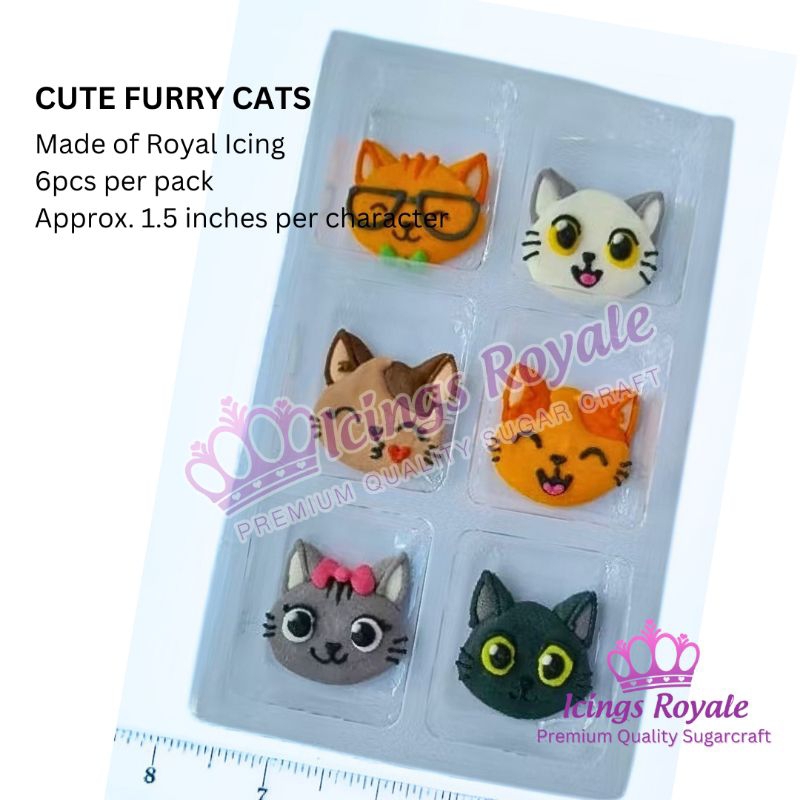 Cute Furry Cats Edible Cake and Cupcake Topper Candies | Shopee Philippines