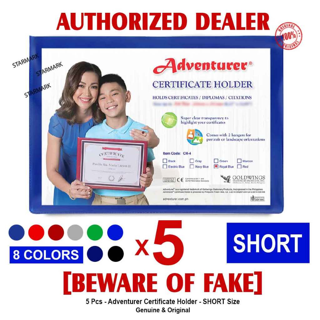 Certificate Holder Holders ADVENTURER Brand SHORT LONG A4 9x12in - 8 ...