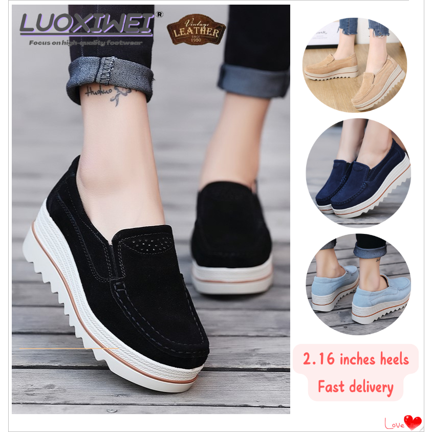 COD Women Casual Shoes Flats Shoes Platform Wedge Shoes Topsider ...