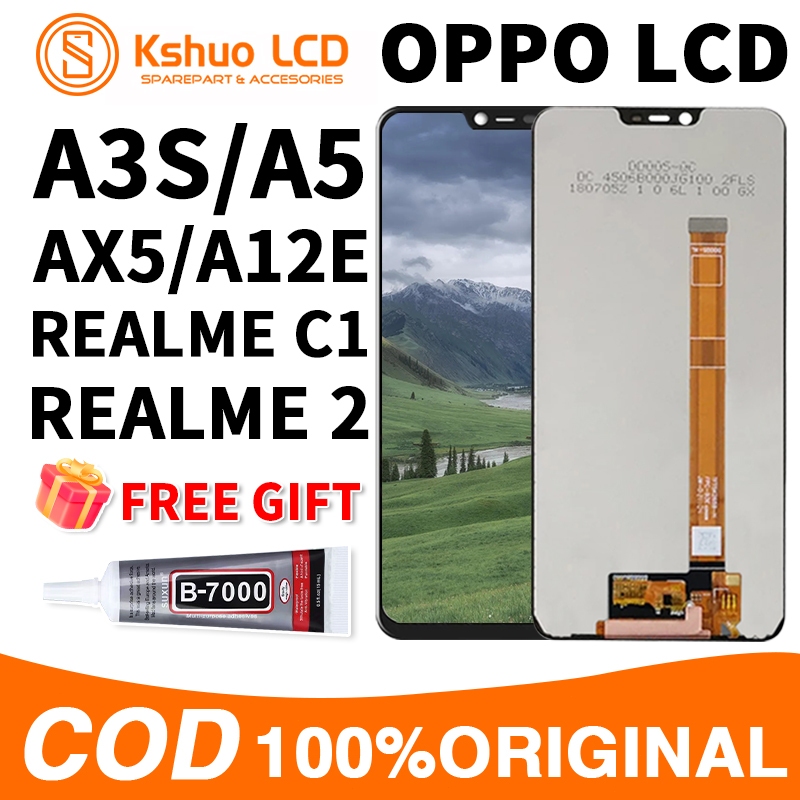 LCD OPPO A3S / A5 /AX5 / A12E / REALME C1/ REALME 2/set full screen replacement | Shopee Philippines