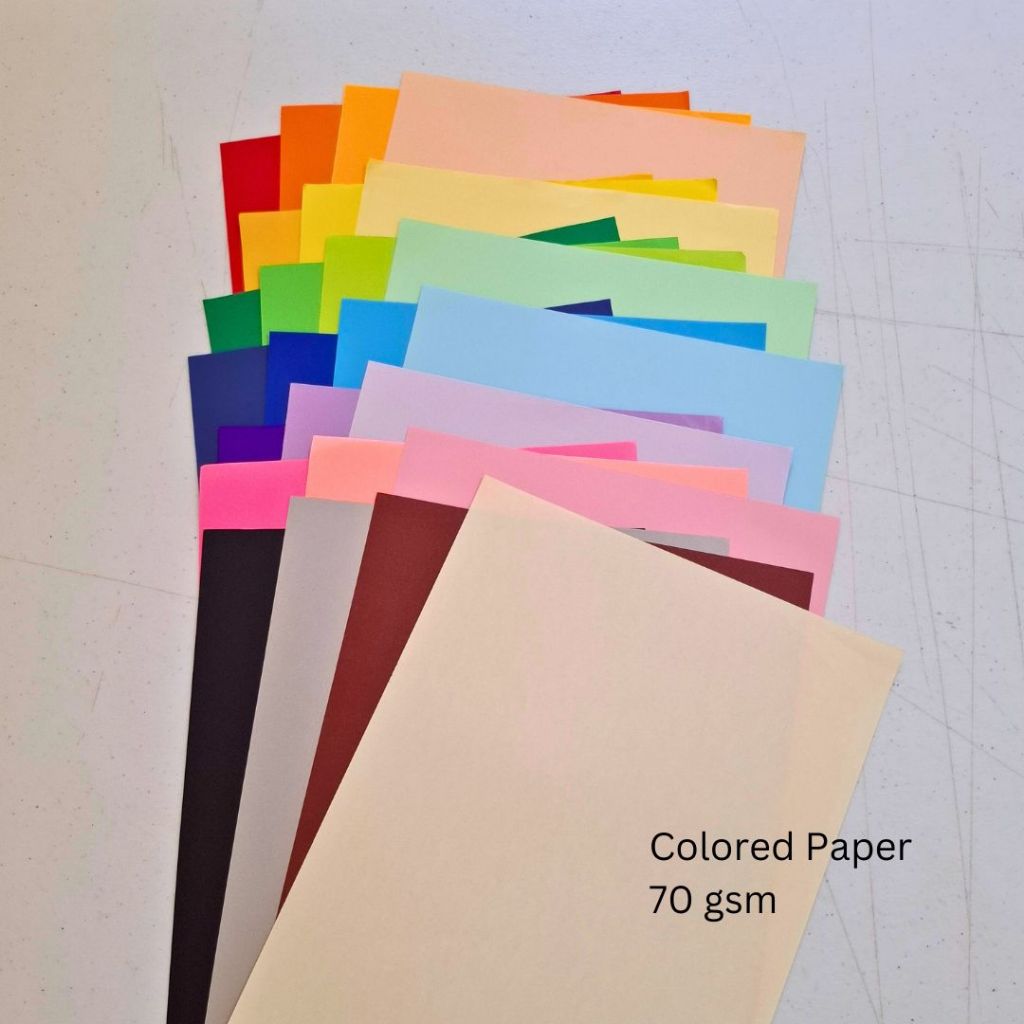 Colored Paper set of 10 pieces ~80gsm | Shopee Philippines