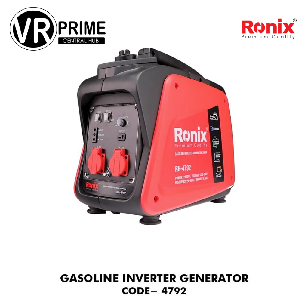 Ronix® by VR Prime - Gasoline Inverter Generator (code: RH-4792 ...