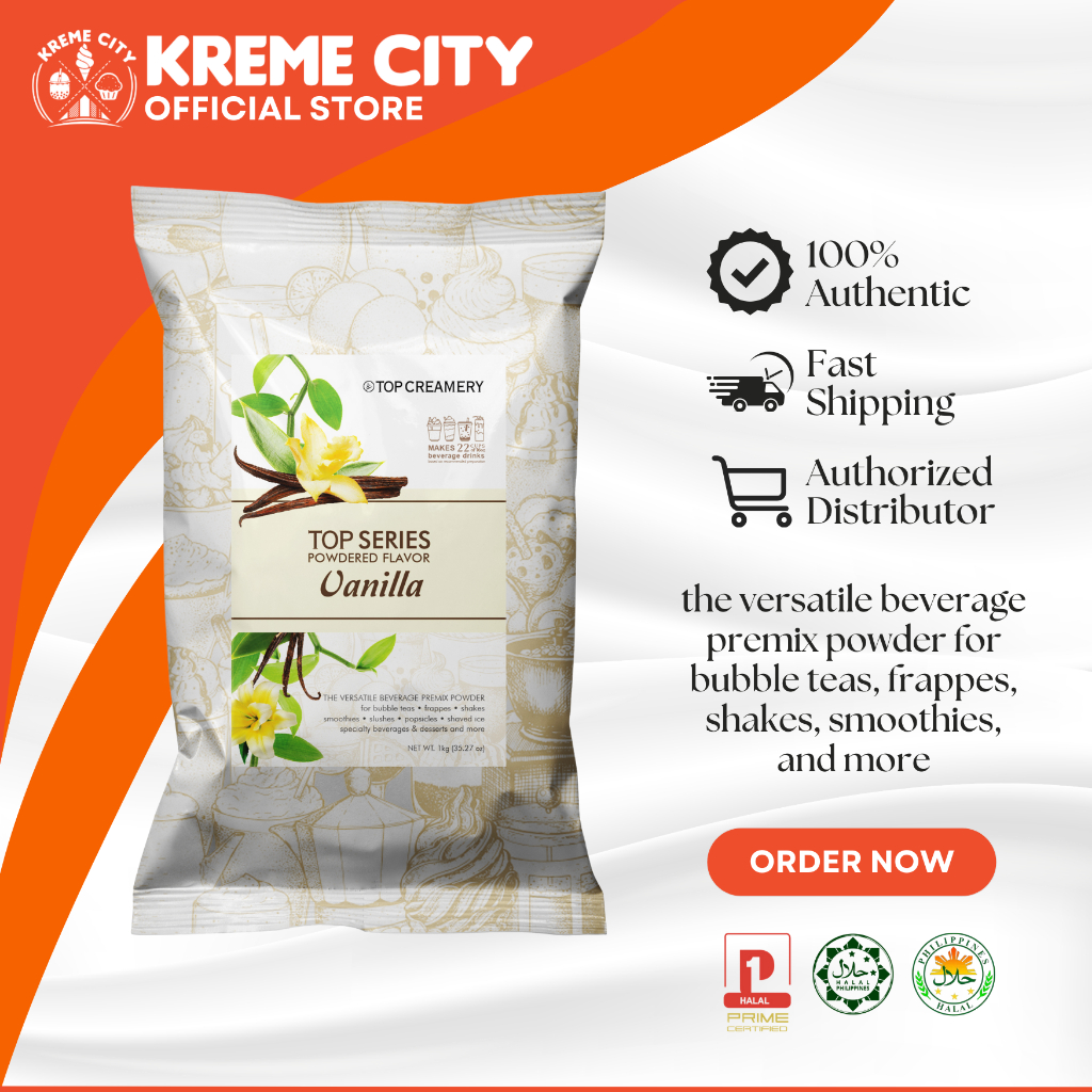 TOP Creamery Top Series Vanilla Powdered Flavor Beverage Premix 1kg ...