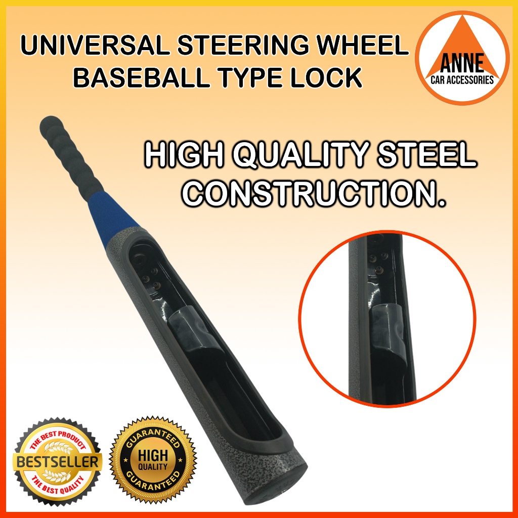 Baseball Bat Style / Security Device Anti - Theft Steer Steering Wheel ...