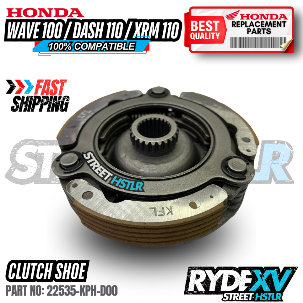 CLUTCH SHOE ASSY Honda XRM 110 / Wave 100 / Dash 110 / Wave 125 / XRM ...