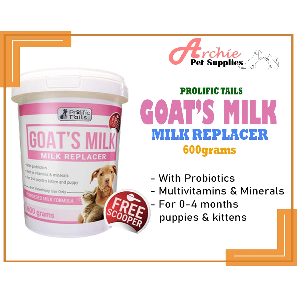 Prolific Tails GOAT'S MILK (Milk Replacer) 600g | Shopee Philippines