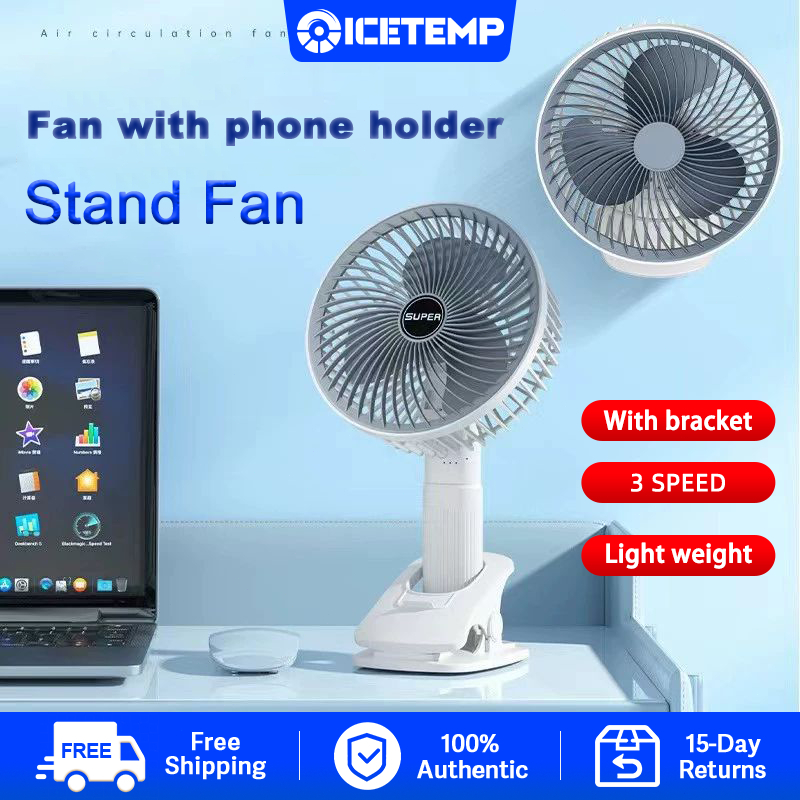 Portable Mini Fan Clip for Real-Time Cooling Adjustments | Shopee ...