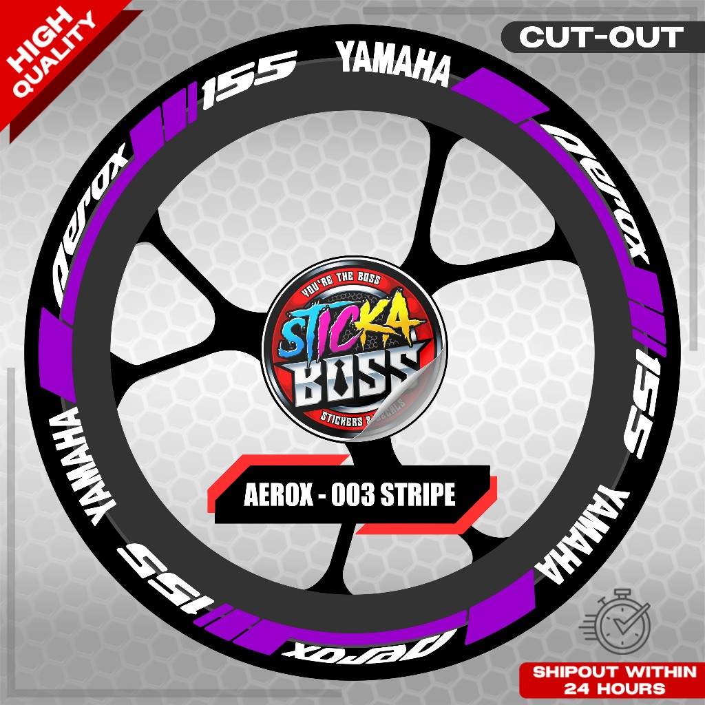 AEROX MAG STICKER SET ( 2 MAGS ) - 003 STRIPE | VINYL WATERPROOF CUT ...