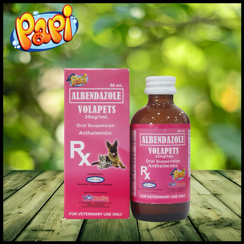 Papi Volapets Dewormer for Dogs & Cats 60ml | Shopee Philippines