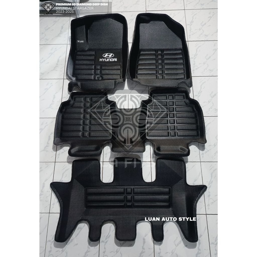 HYUNDAI STARGAZER 2023-2025 PREMIUM 5D DIAMOND DEEP DISH MATTING ...