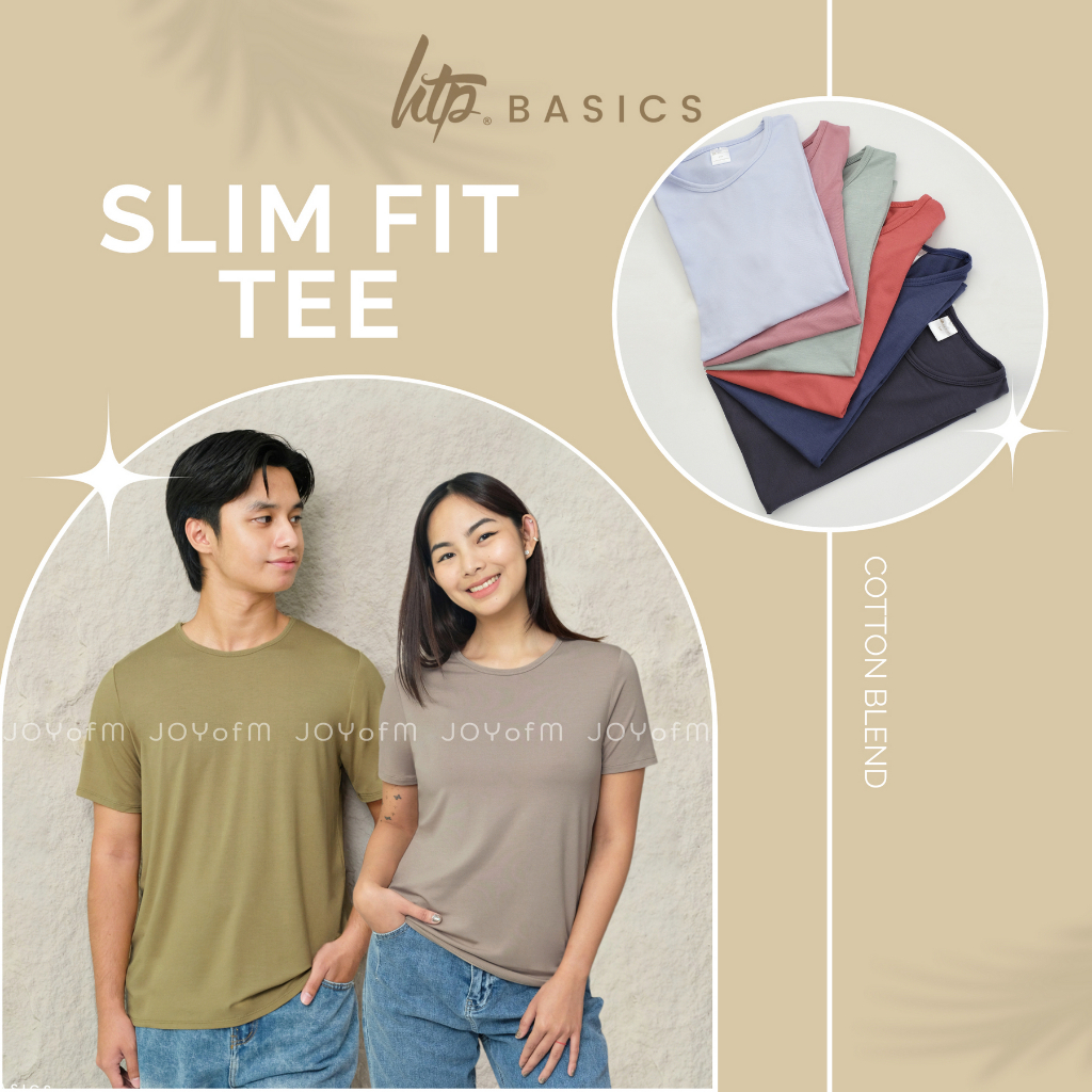HTP Basic Tees - Slim Fit Cut for Men and Women - SM to 3XL | Cotton ...