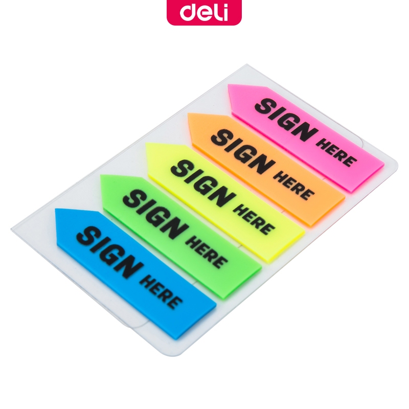 Deli “SIGN HERE” Indicator Label Contract Document Index Sticker for ...