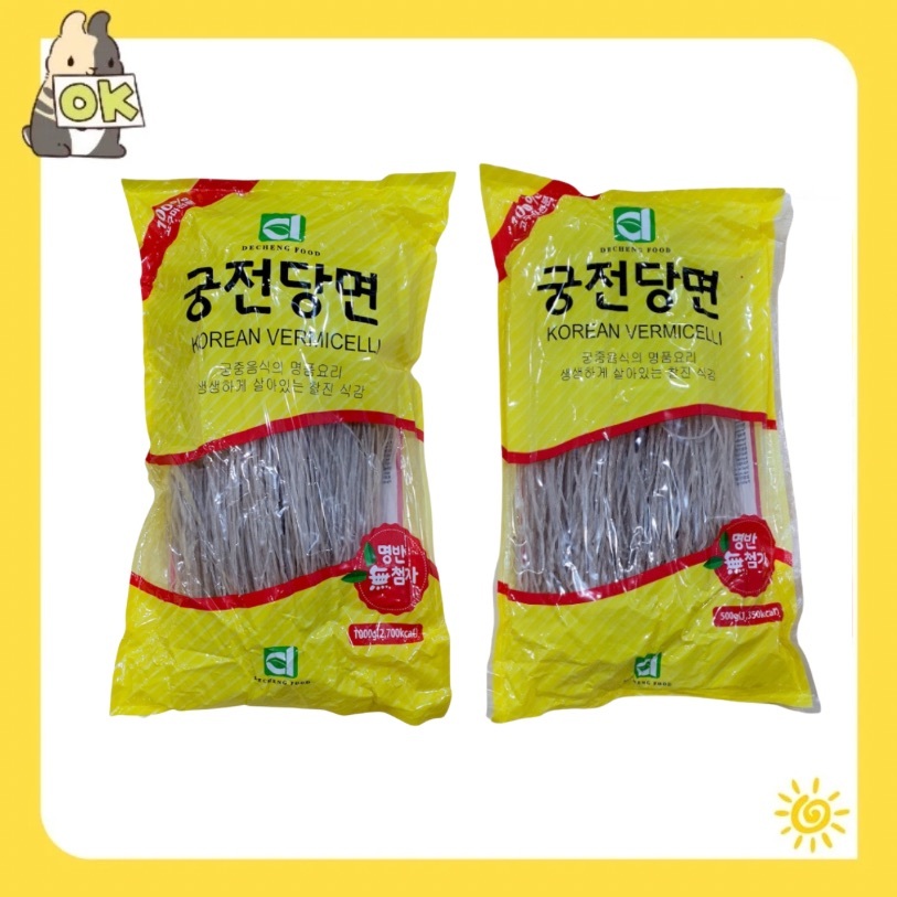 Decheng Food Korean Vermicelli, Glass Noodle - 500g, 1kg | Shopee ...