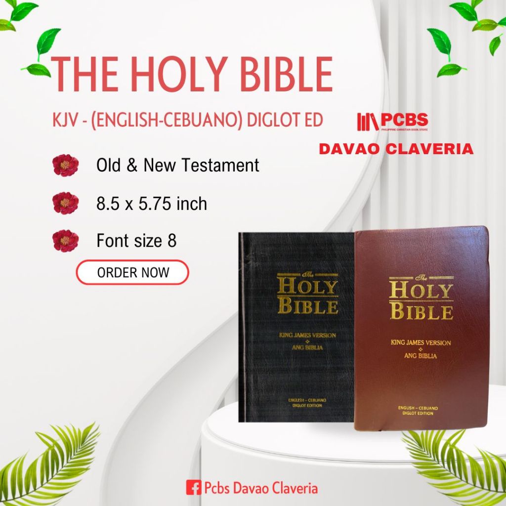 KJV Diglot Ang Biblia Holy Bible (ENGLISH/CEBUANO BIBLE DIGLOT) Gold ...