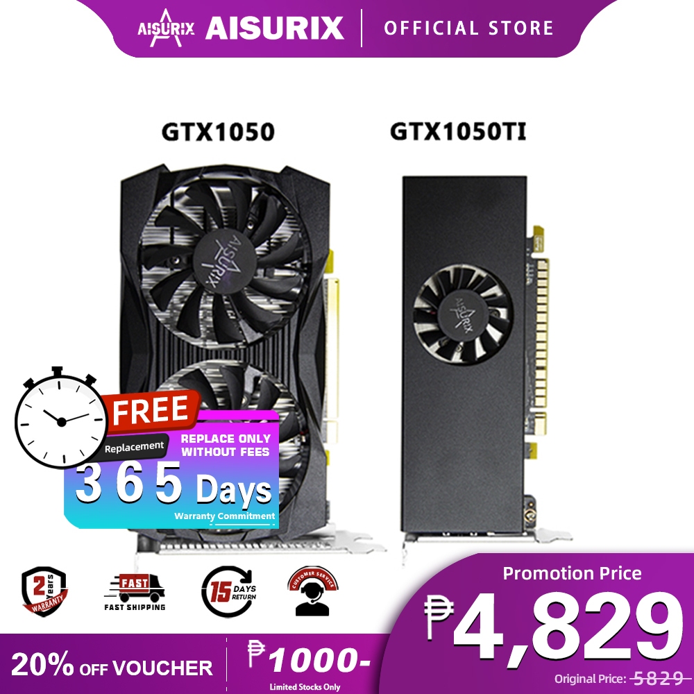 AISURIX GTX 1050Ti 4G Graphics Card SFF GDDR5 GPU Radeon Gtx1050 4G ...