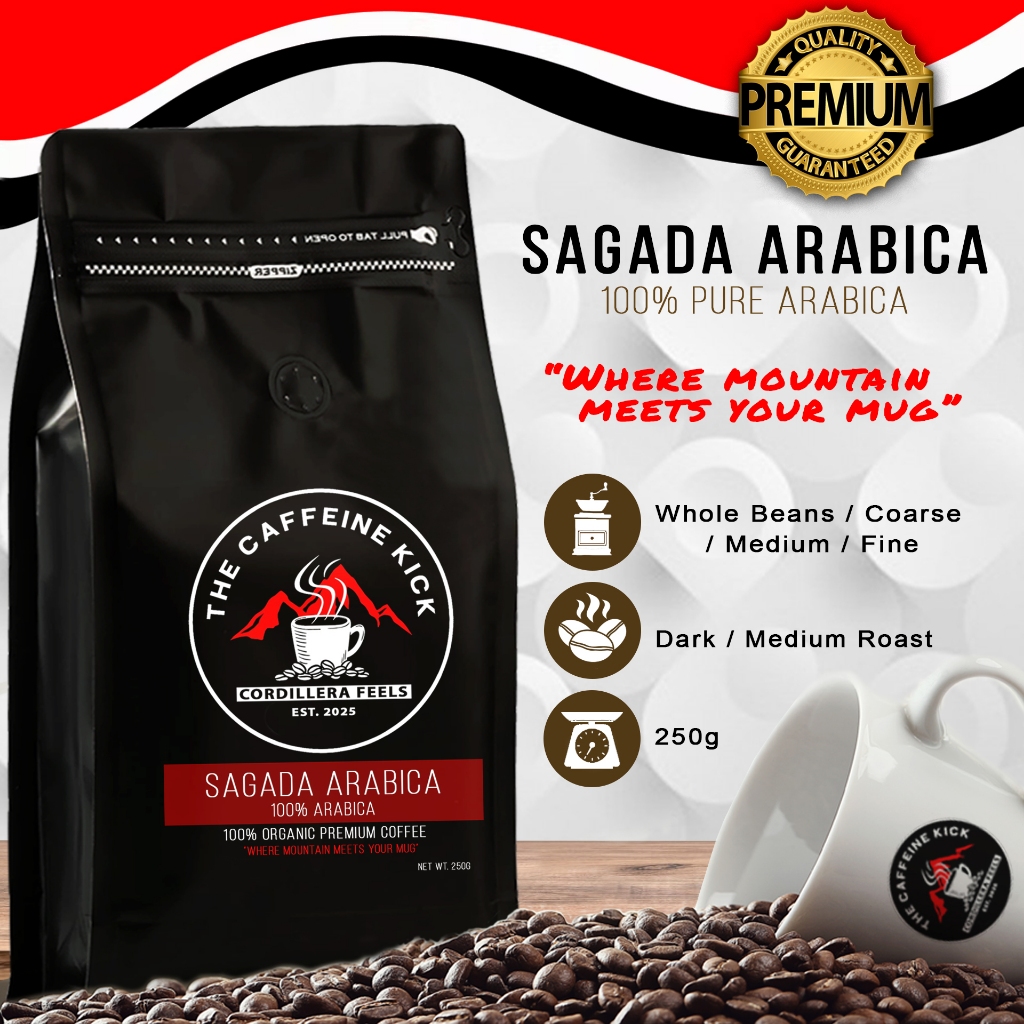 Sagada Arabica (Medium/Dark Roast) - 250g - Premium Cordillera Coffee ...